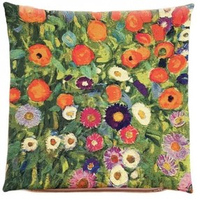 Gobelínový povlak na polštář  -  Flower Garden II by Klimt