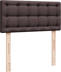 Box spring postel s matrací tmavě hnědá 80x200 cm textil 3285732
