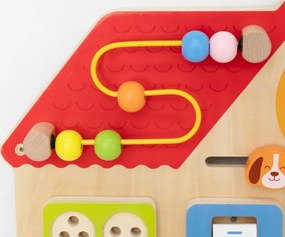 Viga 44823 Dřevěná manipulační tabule Domeček objevování a učení PolarB