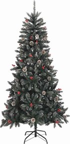 Umělý vánoční stromeček Zelená 210 cm PVC, plast a ocel 3395893