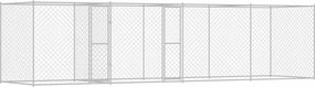 Klec pro psa Stříbrná 600 x 200 x 200 cm Pozinkovaná ocel 3368312