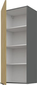 CREMONA ac | horní skříňka 45 G-108 1F policová | 45 cm | EXTRA VYSOKÁ | antracit/cremona