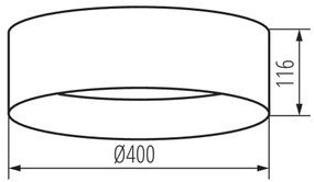 Kanlux 36509 - LED Stropní svítidlo RIFA LED/17,5W/230V 3000K hnědá