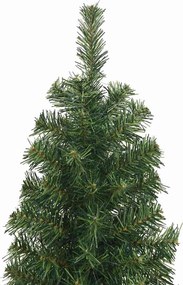 Úzký umělý vánoční stromek se stojanem zelený 180 cm PVC 320950