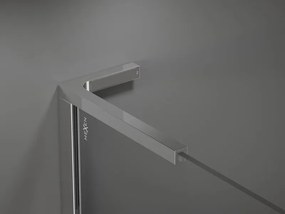 Mexen Kioto+ L sprchová stěna s poličkou Walk-in 50 x 200 cm, transparentní, chrom - 800-050-123-01-00