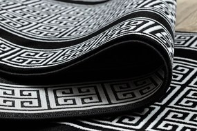 Dywany Łuszczów Běhoun Gloss 6776 85 greek black/ivory ROZMĚR: 80x250