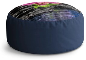 Sablio Taburet Circle Orchidej na kamenech: 38x48 cm