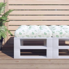 vidaXL Poduška na nábytek z palet 60 x 61,5 x 10 cm oxford [47470] Barva: Bílo-zelená