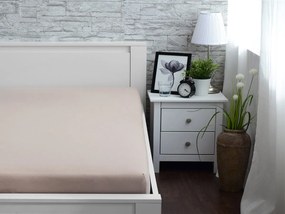XPOSE® Jersey  prostěradlo Exclusive  - kávové 120x200 cm