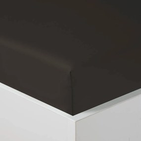 Prostěradlo Veba s gumou GEON bavlněný satén kávová taupe Velikost: 90x200 cm