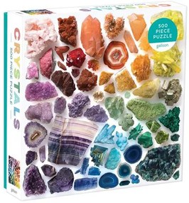 Galison Puzzle Duhové krystaly 500 dílků