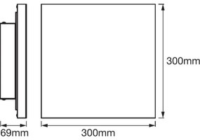 Ledvance - LED Stmívatelné stropní svítidlo SMART+ FRAMELESS LED/20W/230V Wi-Fi