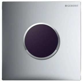 Geberit - Elektronické ovládání splachování pisoáru typ 10, síťové napájení, easy to clean, matný chrom 116.025.JQ.1