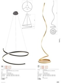 Redo 01-4281 - LED Stmívatelná stojací lampa SCROLL LED/30W/230V bílá
