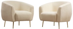 KALUNE DESIGN křeslo ESES krémová 859FTN2043