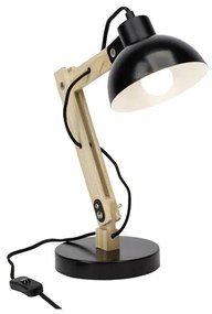 Brilliant 98979/06 Stolní lampa MODA černá + dřevo