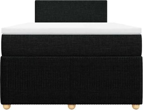 Box spring postel s matrací černá 120x200 cm textil 3289718