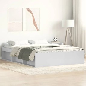 Rám postele bílý 150 x 200 cm King Size 3203866