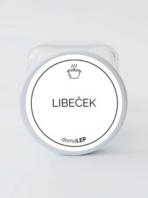 Samolepka na kořenky LIBEČEK bílá 5 cm základní písmo