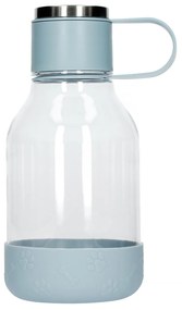 Láhev na vodu s miskou pro psy - 1,5l modrá