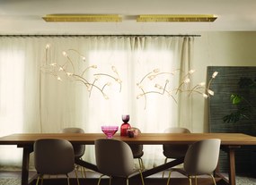 Slamp Tulip 14 linear, závěsné designové svítidlo, 14x3,2W LED 3000K stmívatelné, délka 110cm