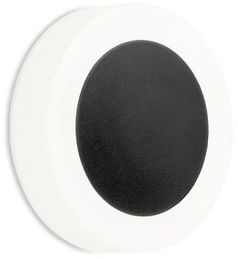 Nástěnné venkovní svítidlo Doc Barva: Černá, Průměr: 360 mm