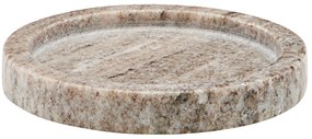 OnaDnes -20% Béžový mramorový tácek Meraki Marble 12,5 cm