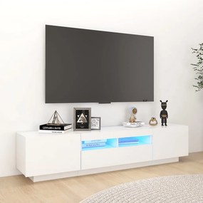 TV skříňka s LED osvětlením bílá 180 x 35 x 40 cm 3081897