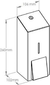 Merida STELLA MAXI - nerezový dávkovač tekutého mýdla 0,8 l, matný