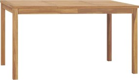 Zahradní jídelní stůl 140 x 80 x 77 cm masivní teakové dřevo 315619