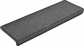 Schodové rohože 30 ks 65 x 21 x 4 cm tmavě šedé s obdélníkovým okrajem 3365766