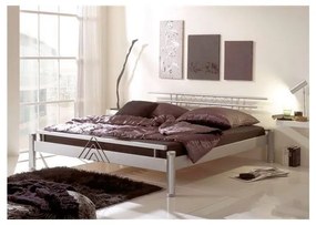 Nábytek ATIKA s.r.o. Kovová postel CHILAU Povrchová úprava: bílá, Rozměr: 160 x 200 cm