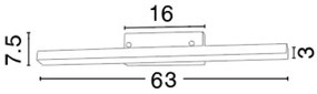 LED nástěnné svítidlo Modena 63