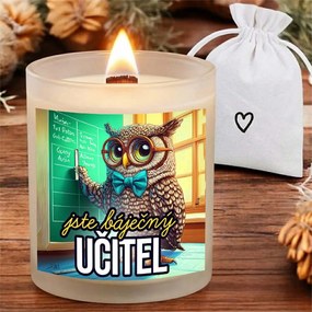 Ahome CZ Krásná svíčka s praskajícím knotem Báječný učitel