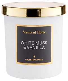 Butlers SCENTS OF HOME Vonná svíčka se sójovým voskem bílé pižmo a vanilka