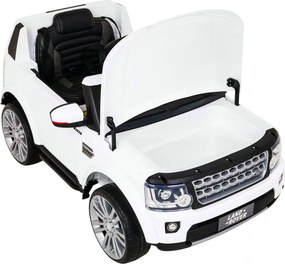 Ramiz Land Rover Discovery elektrické auto pro děti bílé SUV + dálkové ovládání