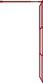 vidaXL Zástěna do průchozí sprchy s tvrzeným sklem 90 x 195 cm [154954] Barva: Červená