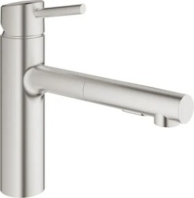 Grohe Concetto New dřezová baterie s vytahovací sprškou supersteel 30273dc1 G30273DC1