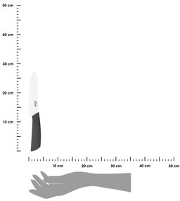 Kuchyňský nůž Zirco 27,5 cm černo-bílý