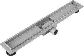 Lineární odtokový žlab Rea Neox 60 cm stříbrný
