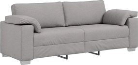 Pohovka 2 ks Oblačno šedá textil 3324748