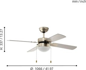 EG 35041 Stropní ventilátor GELSINA 35041 - EGLO