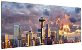 Panorama města - obrazy (100x40cm)