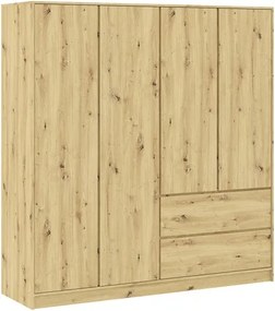 Šatní skříň Bamio 195, dub artisan