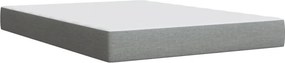 Box spring postel s matrací světle šedá 140 x 190 cm textil 3285890
