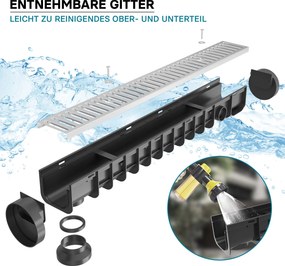 Odvodňovací žlab Wiltec – 1 m (60347)