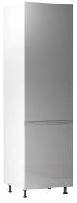 Vysoká kuchyňská skříň ASPEN, 60 cm; šedý lesk dvířka: pravá dvířka