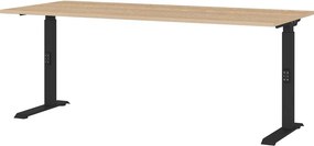 Polohovací pracovní stůl s deskou v dubovém dekoru 80x180 cm Lissabon – Germania