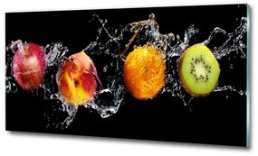 Wallmuralia Foto obraz sklo tvrzené Ovoce a voda 100x50