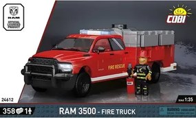 COBI 24612 Dodge RAM 3500 hasičský vůz / Stavebnice / 358 dílů / od 6